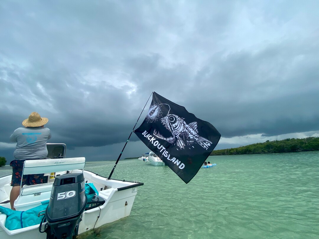 Zombie Deep Sea Angler Fish Pirate Boat Flag *blackout Island ...