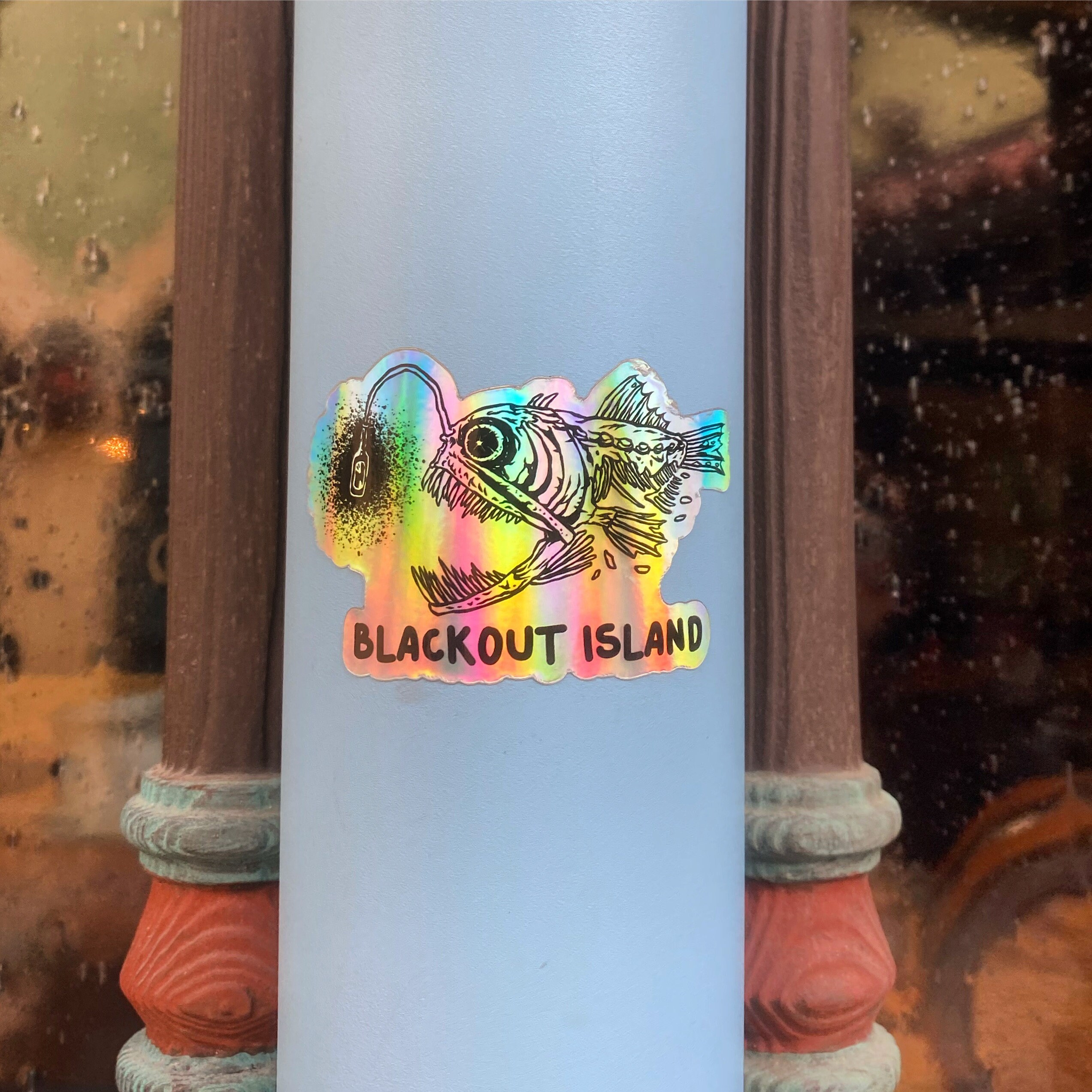 Zombie Deep Sea Angler Fish Holographic Waterproof Sticker - Etsy