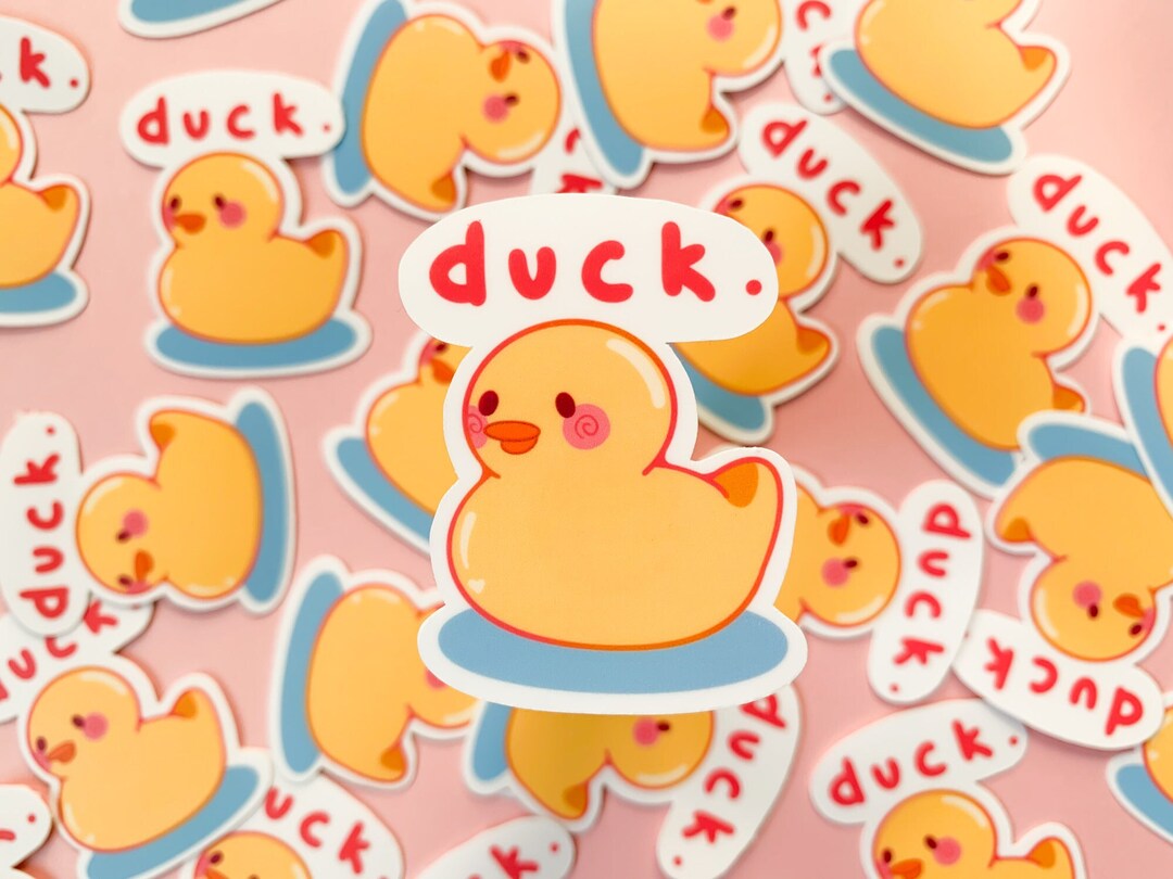 Rubber Duck. | Vinyl Sticker - Etsy