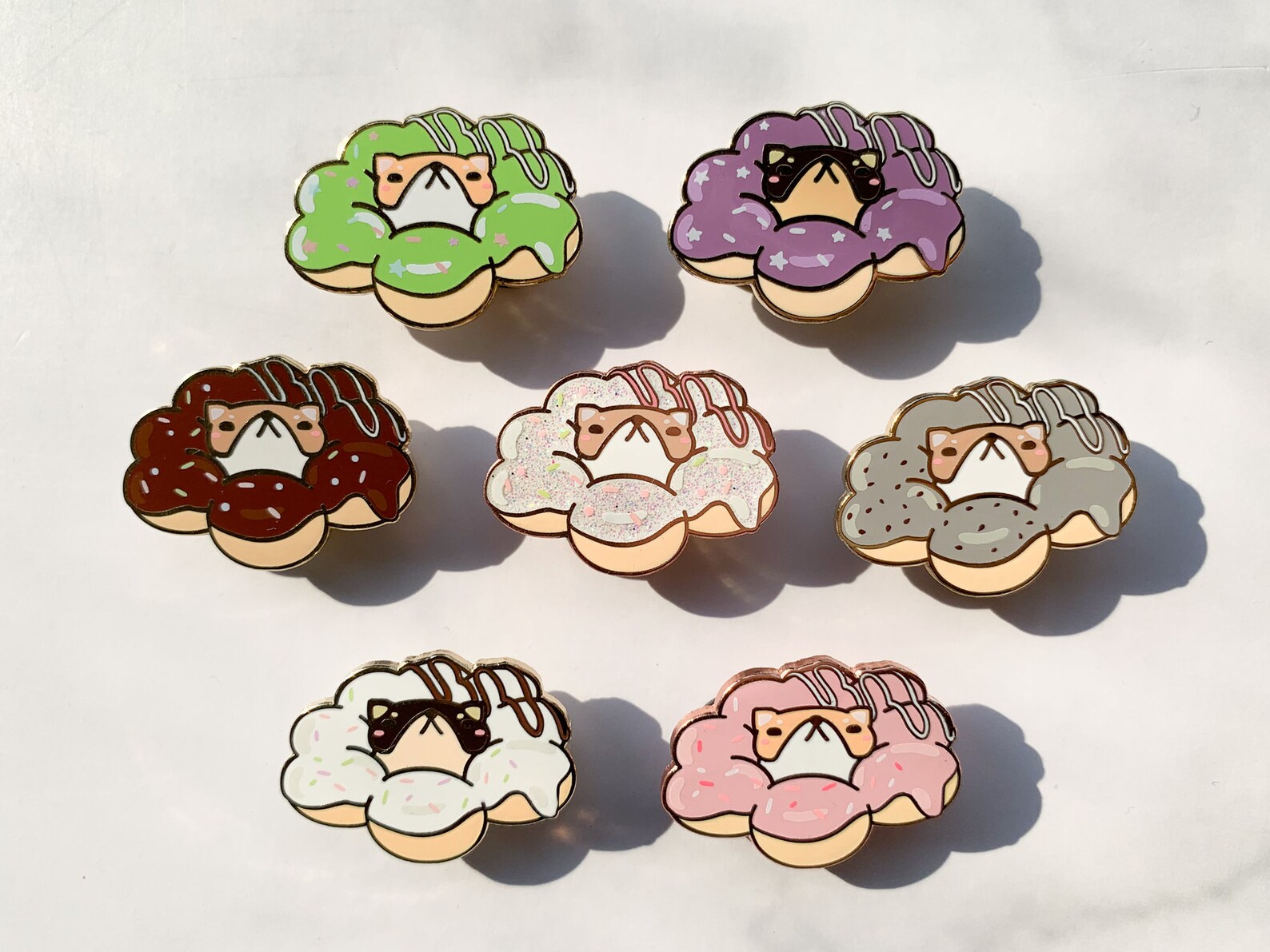 Full Collection of Mochi Donut Pins Mochi Shibe Donuts - Etsy Canada
