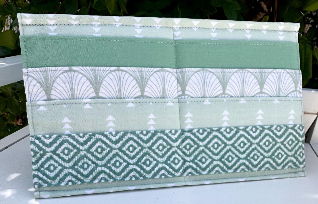 Standing Card Holder, Mint Patterns, Bingo Tabs, 4 Pocket Rows, Card ...