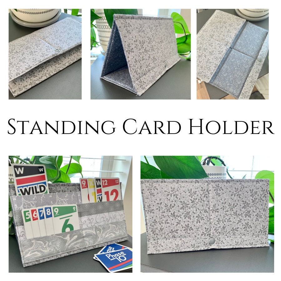 Standing Card Holder Olive Flowers Bingo 4 Pocket Rows - Etsy