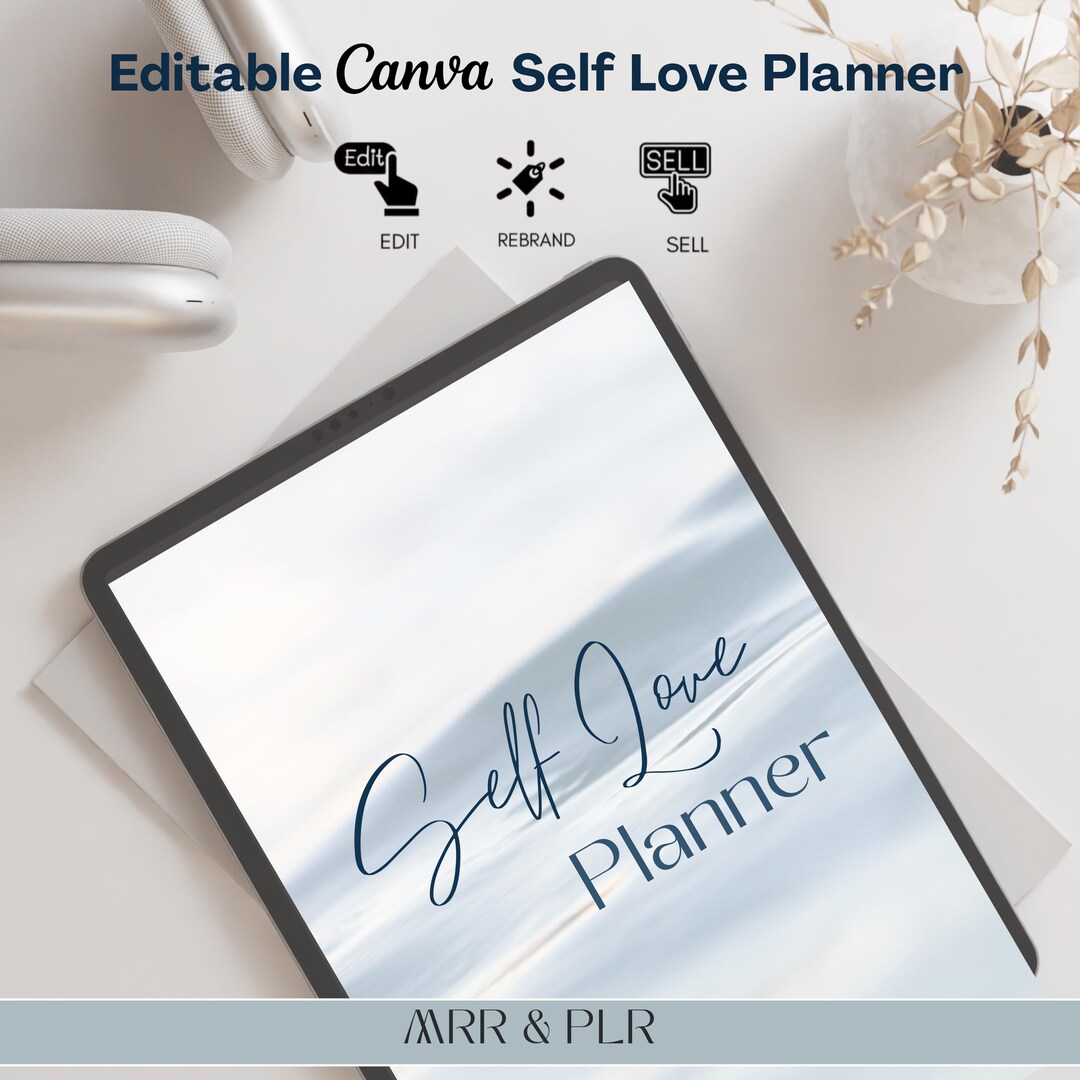 Self Love Planner Editable A4 Self Love Planner A4 PLR Planner A4 Plr ...