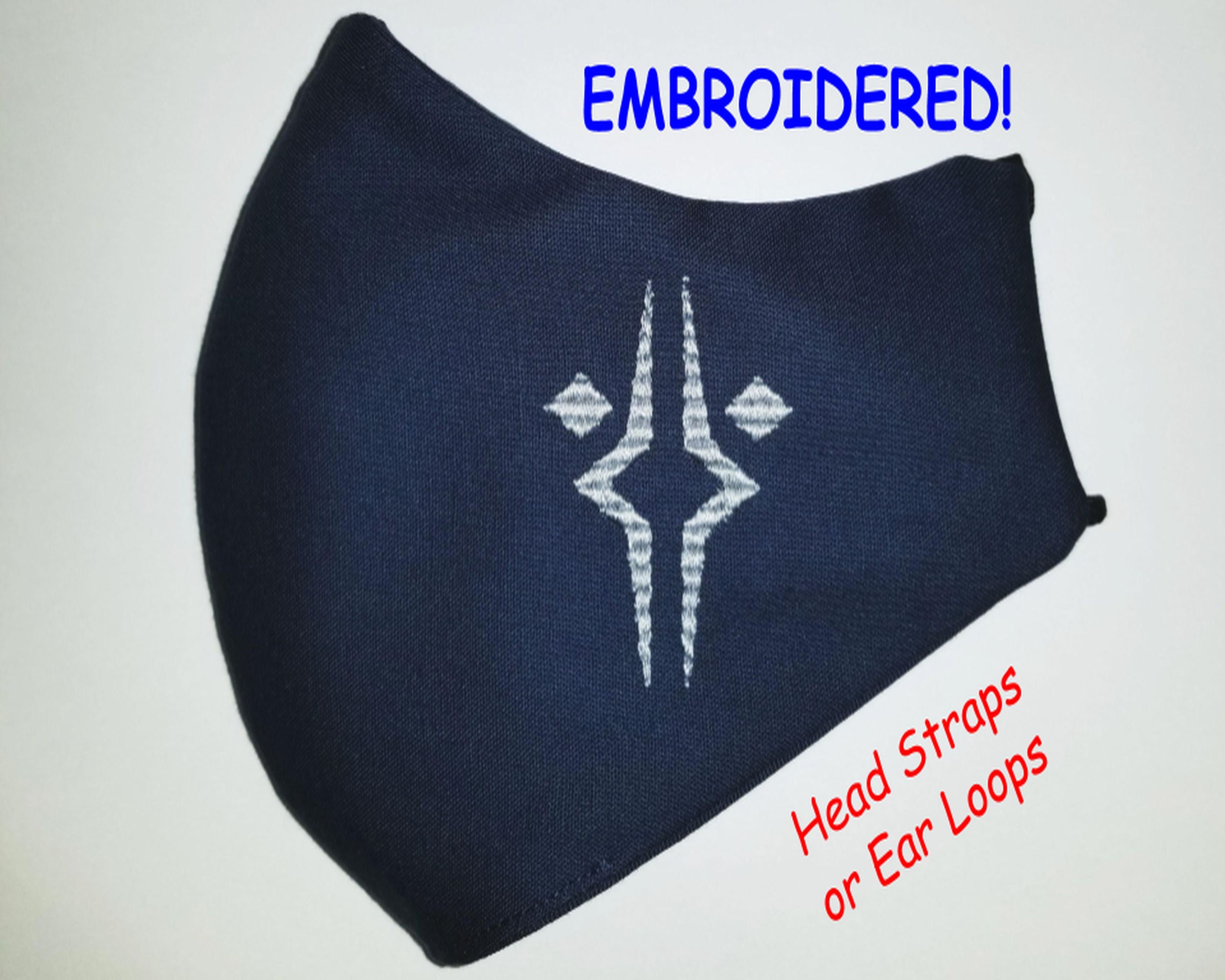 Ahsoka Tano Fulcrum Face Mask - ADULT - Embroidered Design - Etsy