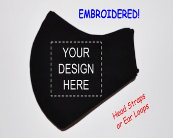 Custom Logo Face Mask - Etsy