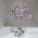 Hand Painted Dragonfly Gin Glass - Etsy