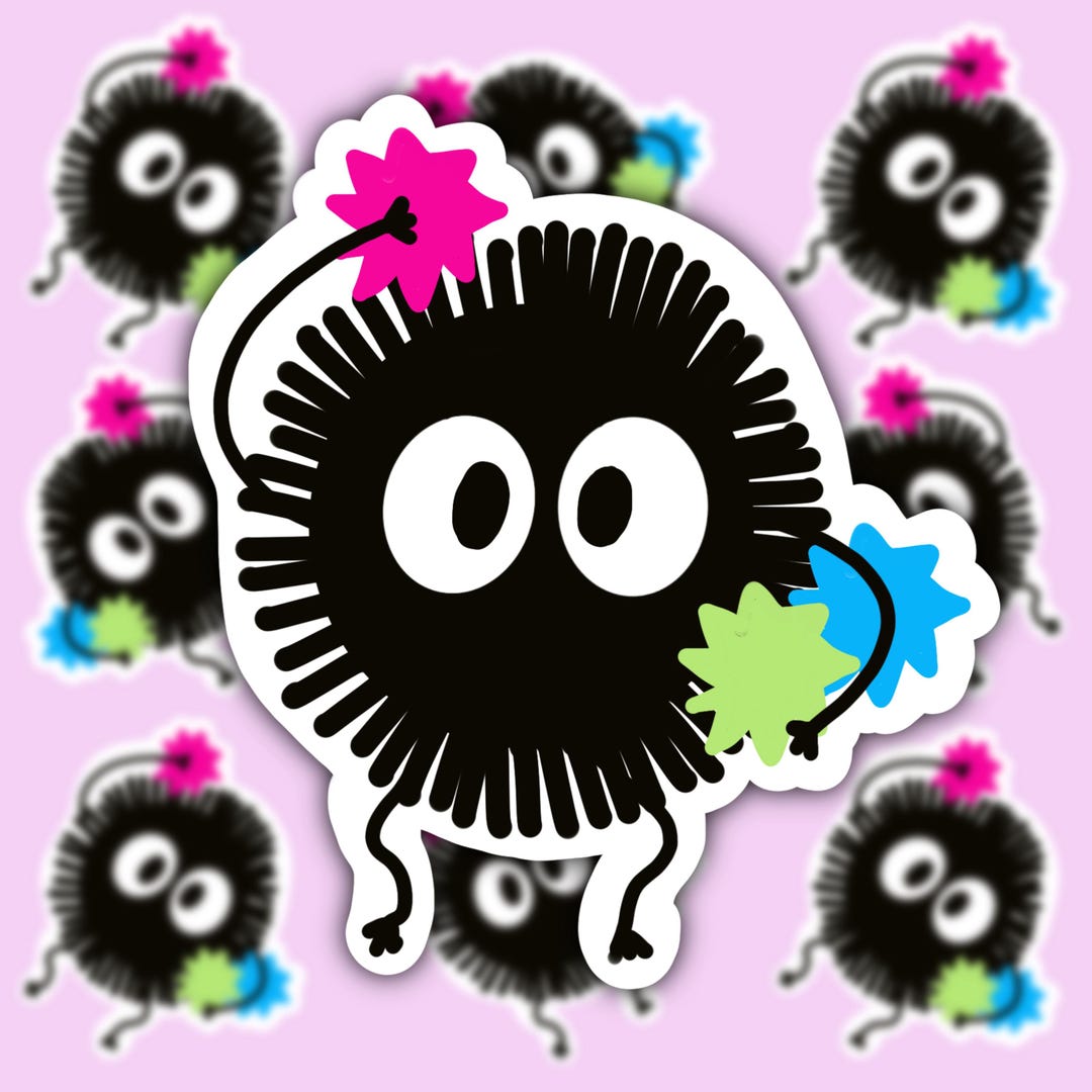 Soot Sprite | Anime Sticker | Waterproof Stickers | Hydro Stickers ...