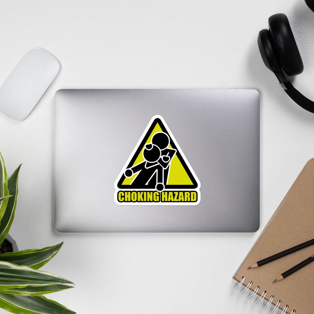 Choking Hazard Jiu-jitsu Bubble-free Stickers - Etsy