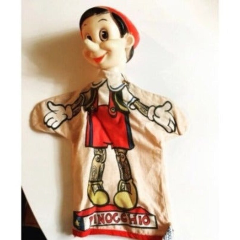 Rare Vintage Disney Collectible 1950s Pinocchio Hand Puppet - Etsy