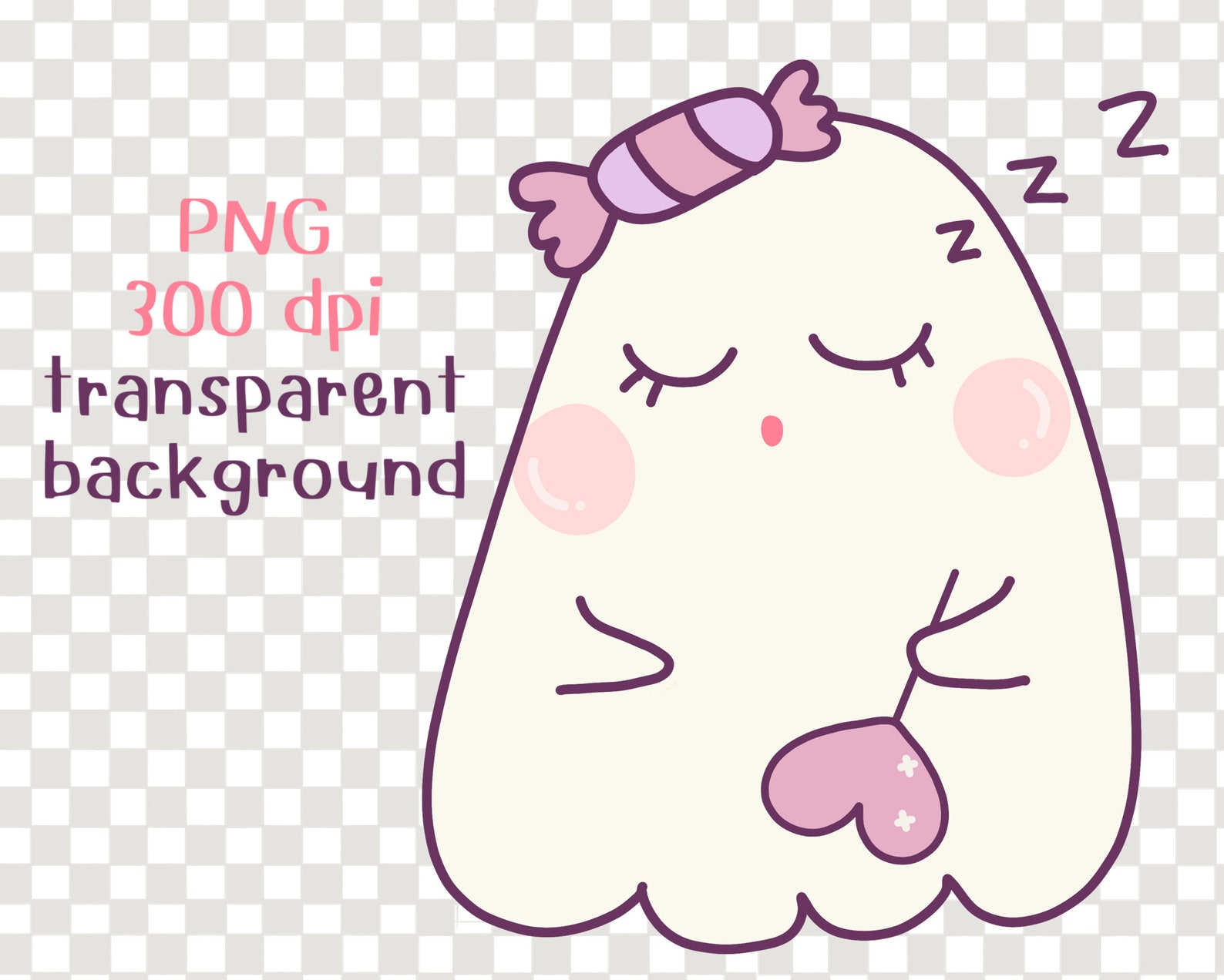 Ghost Kawaii Clipart Halloween , Cute Pink Clipart , Kawaii Pumpkin ...