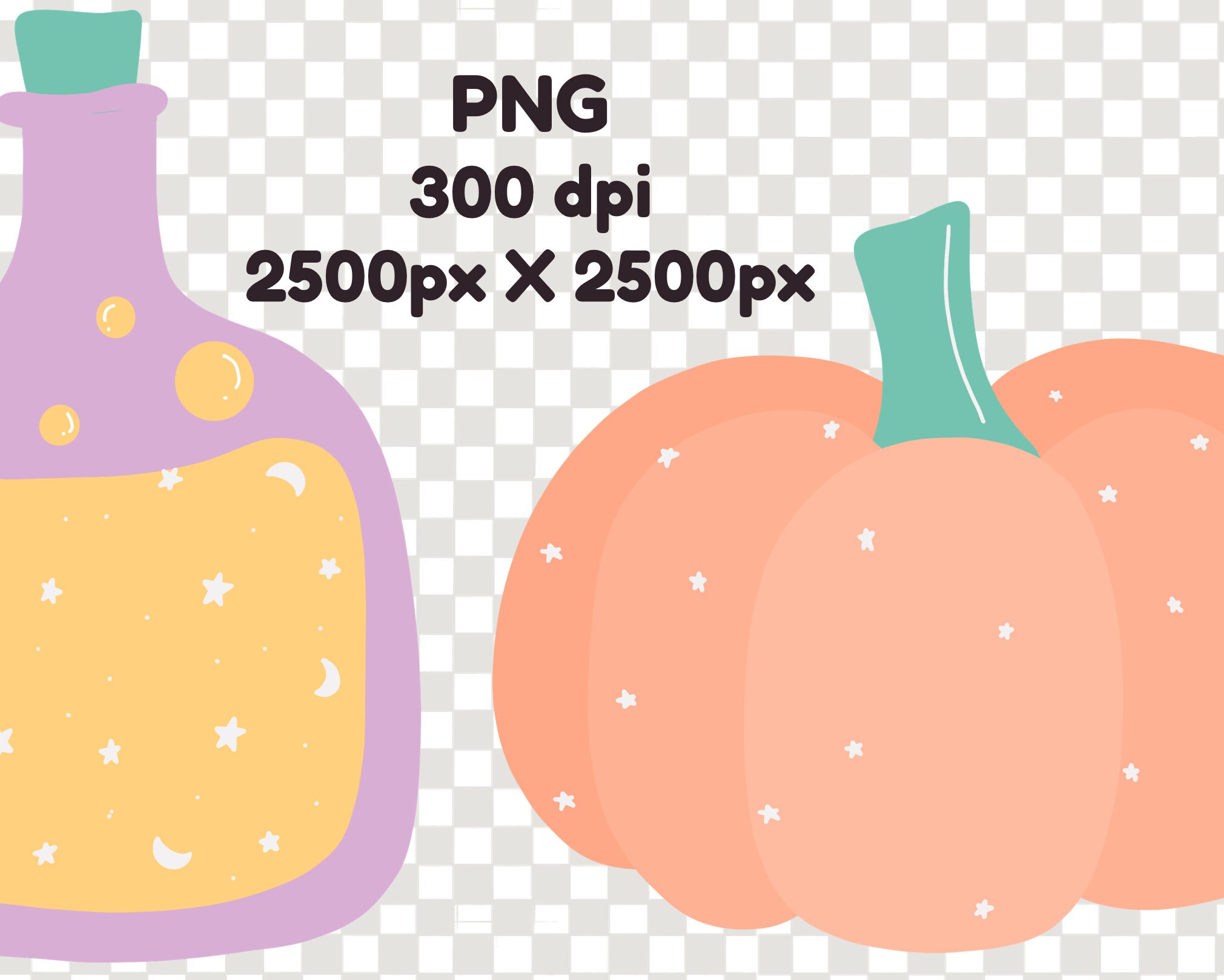 Pastel Halloween Clipart, Cute Ghosts, Pumpkins, Rainbow, Cute ...