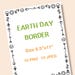 Earth Day Borders | Spring Frames | Cute Frames | Hand-drawn Frames ...