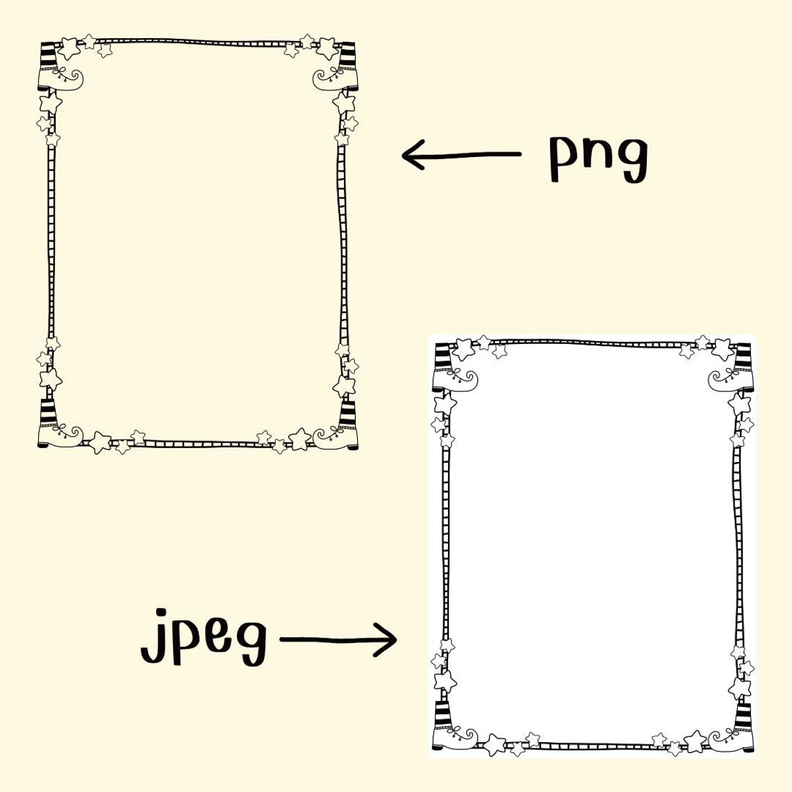 Halloween Frames | Ghost Frame | Borders PNG | Cute Frames | Hand-drawn ...