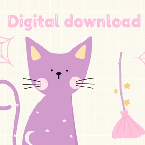 Pastel Halloween Clipart, Cute Ghosts, Pumpkins, Rainbow, Cute ...