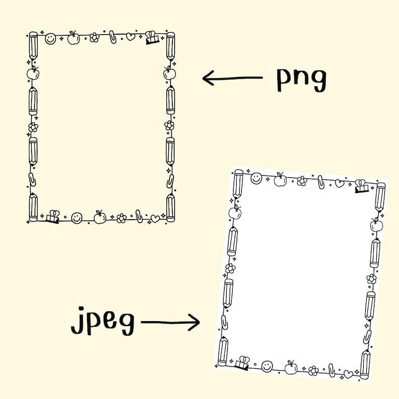 Back to School Borders | Cute Frames | Doodle Frames | Doodle Borders ...