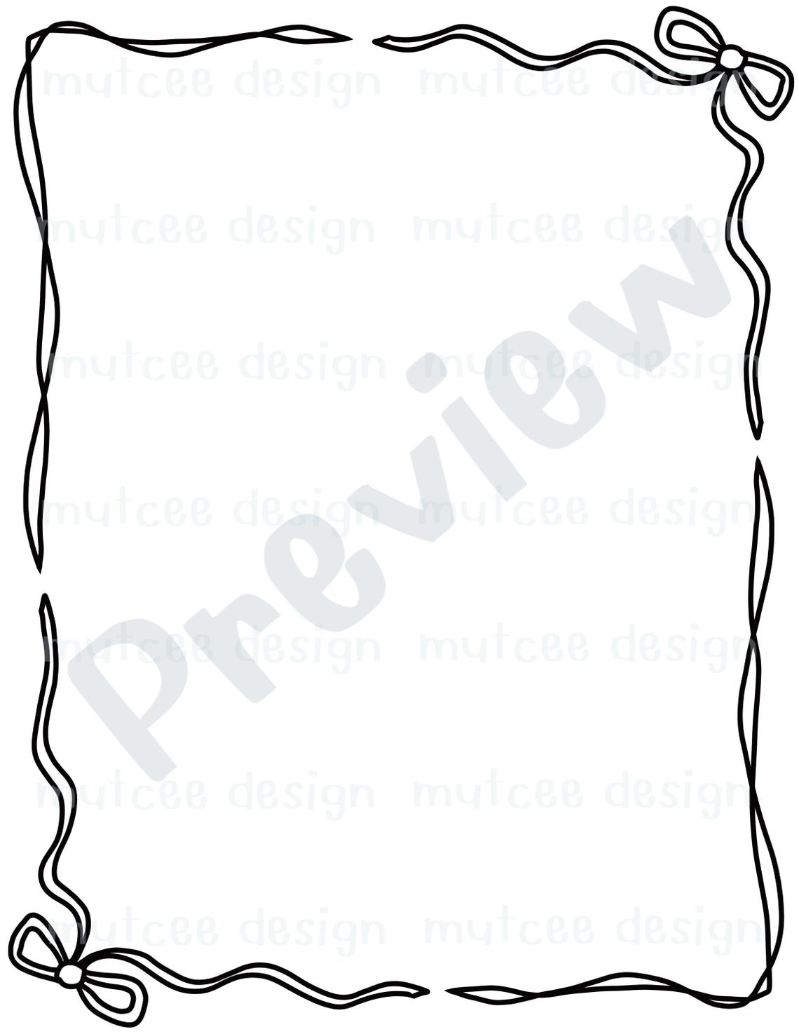 Coquette Frames | Frames | Cute Frames | Hand-drawn Frame | Borders PNG ...