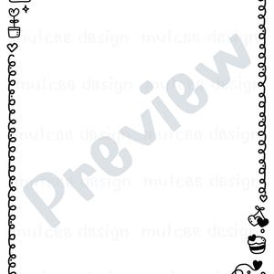 Valentines Day Borders Frames Clipart Set 2, Hand Drawn Frame Clipart ...