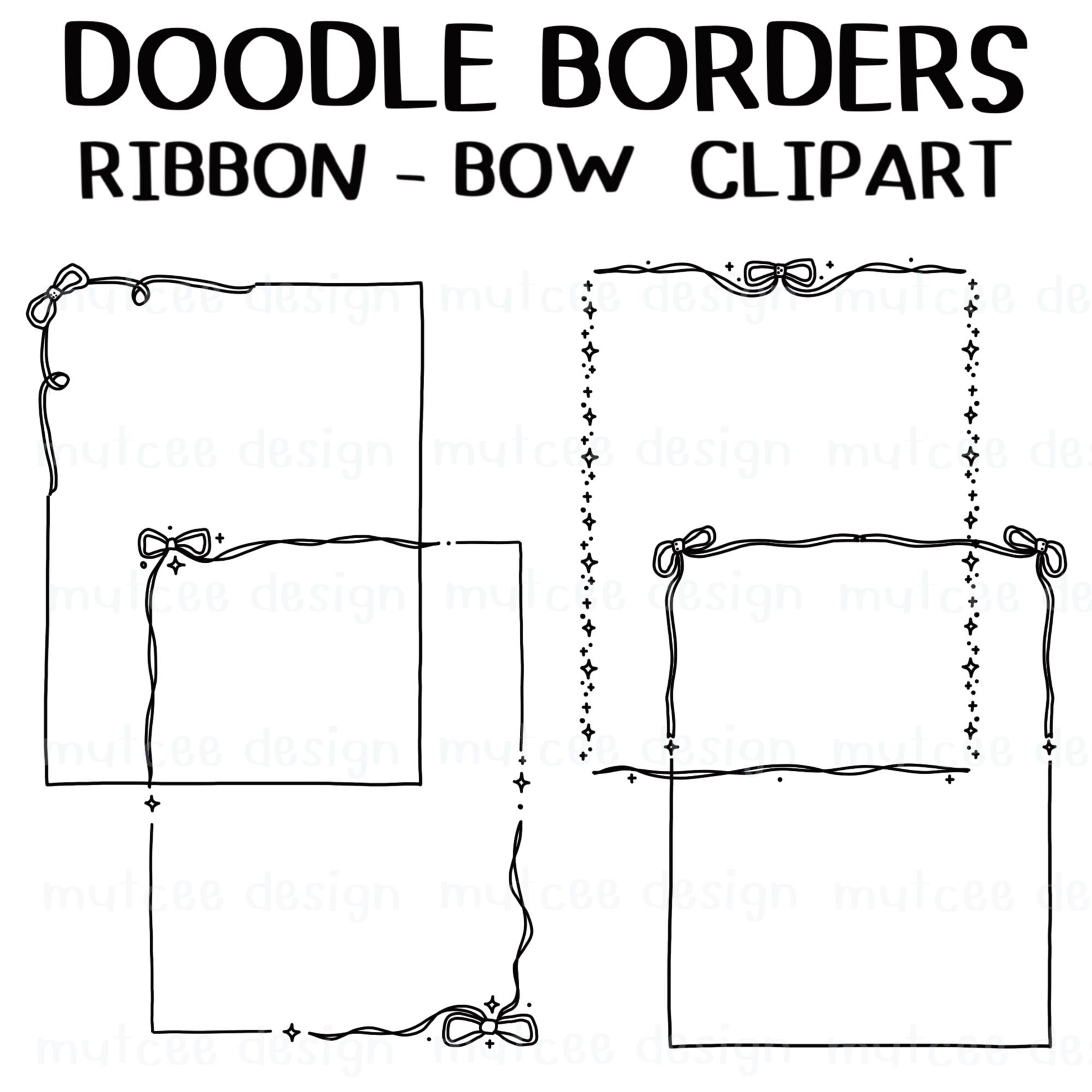 Coquette Frames | Frames | Cute Frames | Hand-drawn Frame | Borders PNG ...