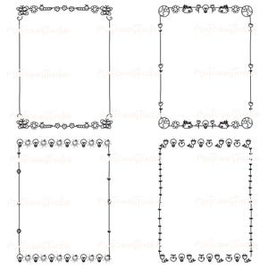 Earth Day Borders | Spring Frames | Cute Frames | Hand-drawn Frames ...
