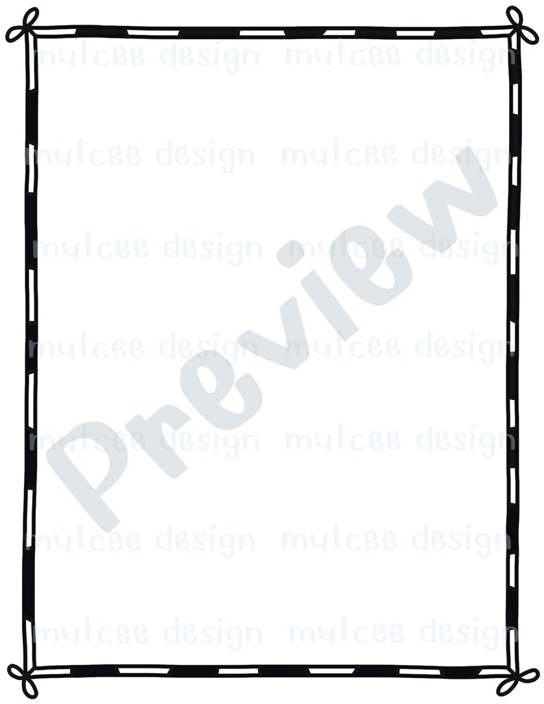 Doodle Png Border, Hand Drawn Border Clipart, Doodle Frames Clipart ...