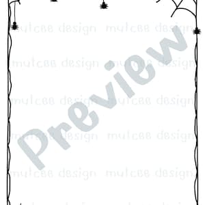 Halloween Frames | Ghost Frame | Borders PNG | Cute Frames | Hand-drawn ...