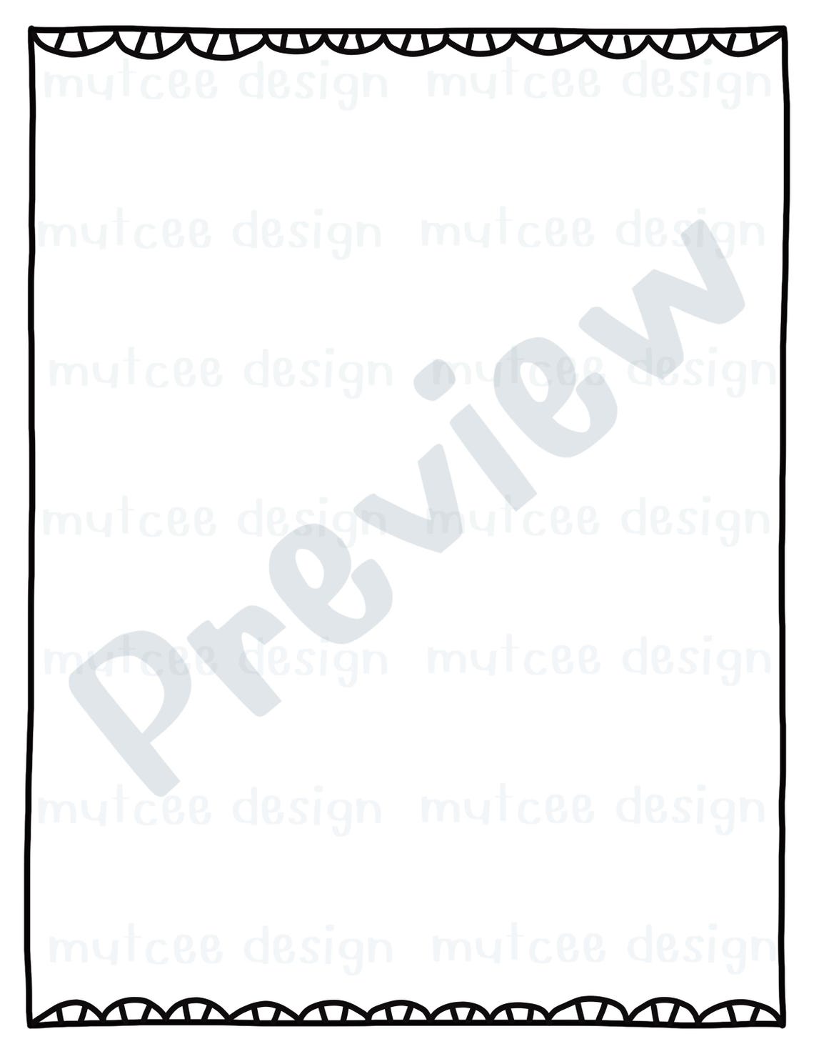 Doodle Png Border, Hand Drawn Border Clipart, Doodle Frames Clipart ...