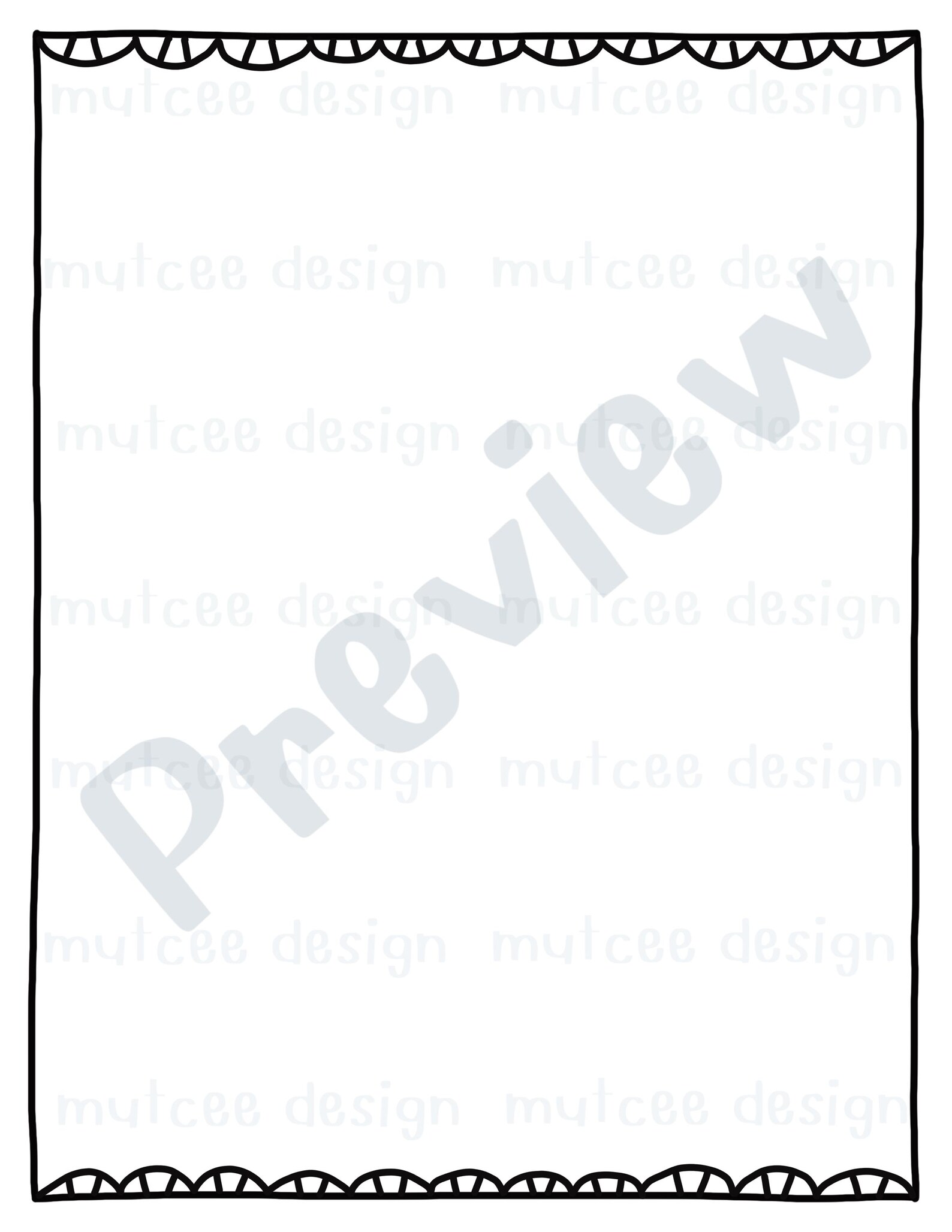 Doodle Png Border, Hand Drawn Border Clipart, Doodle Frames Clipart ...