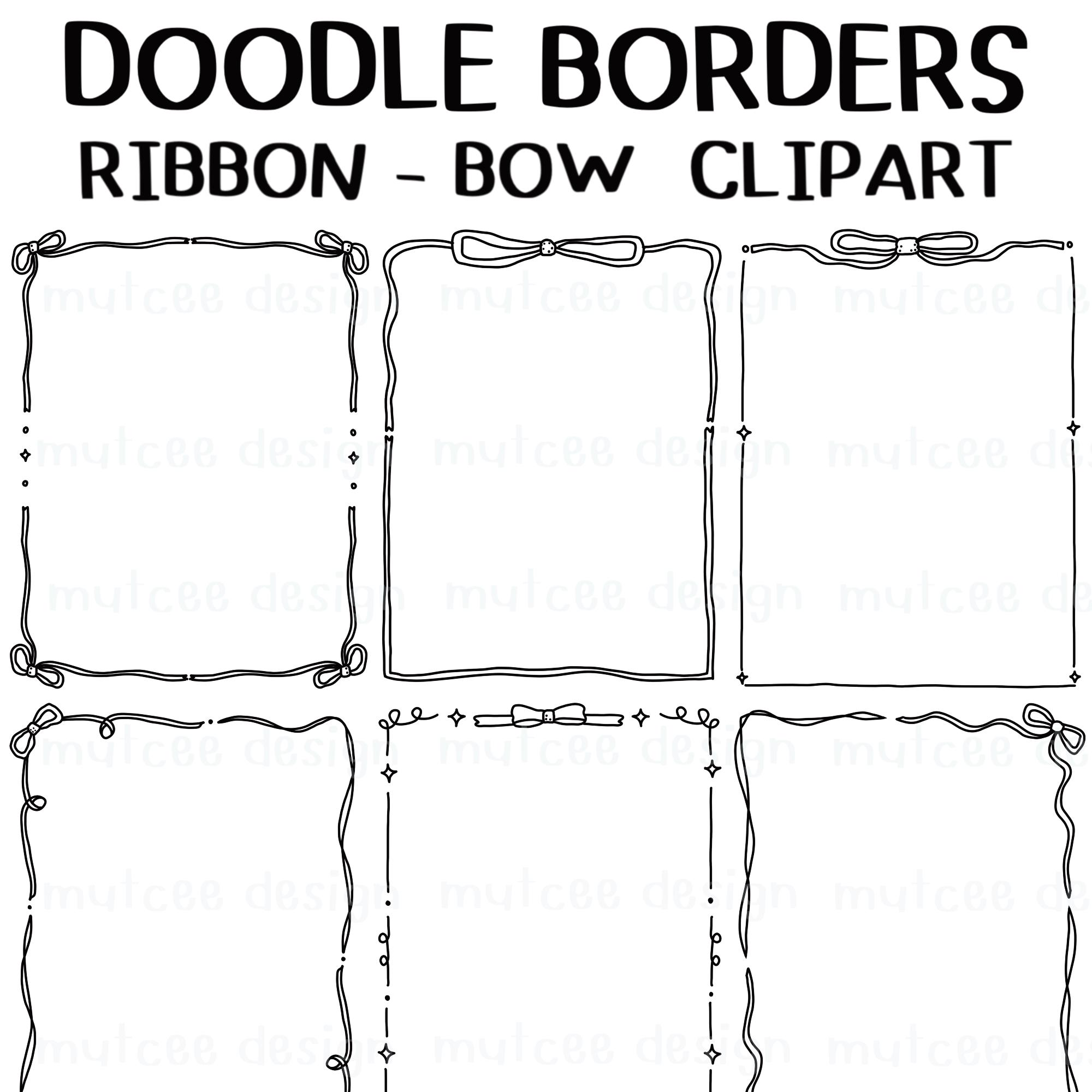 Coquette Frames | Frames | Cute Frames | Hand-drawn Frame | Borders PNG ...