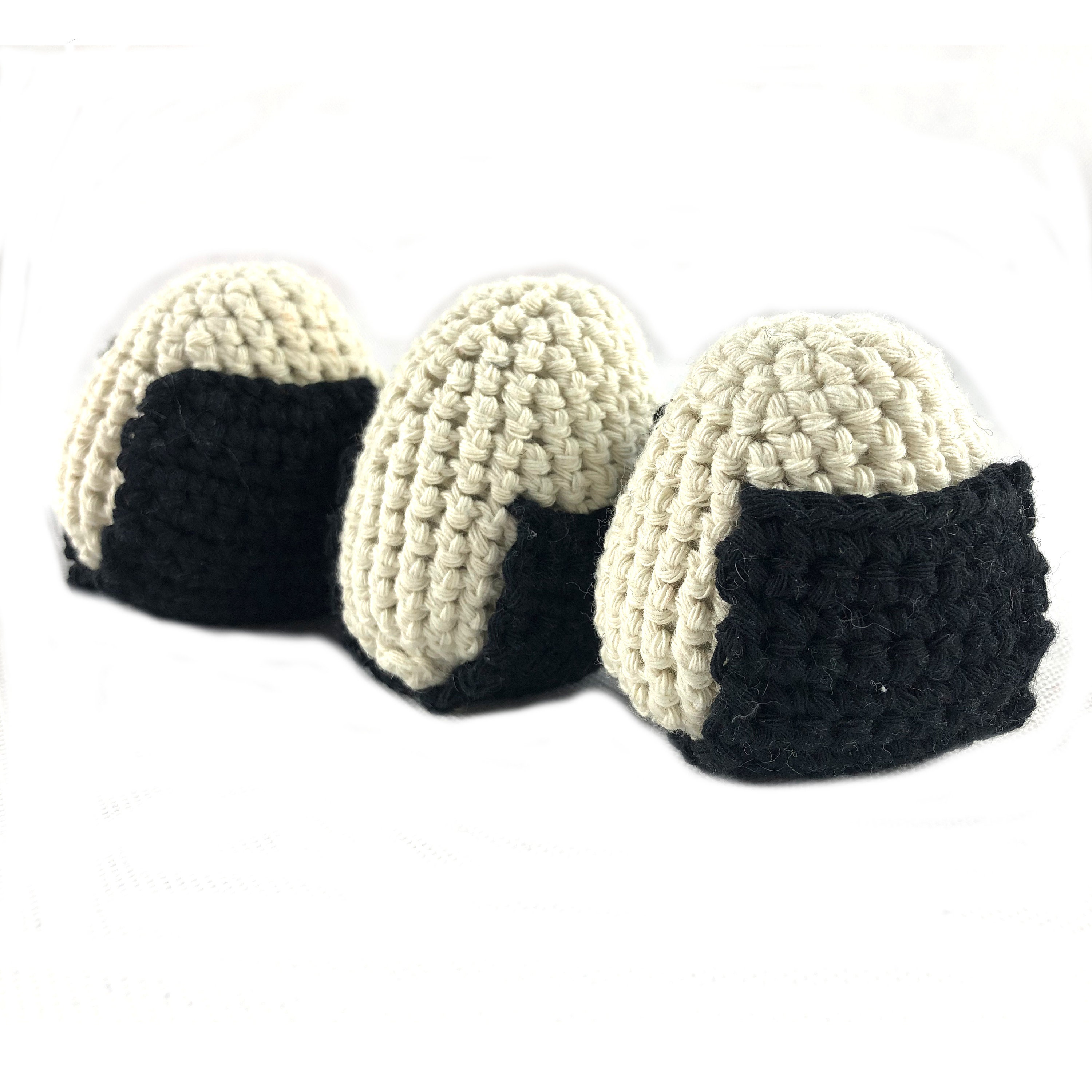 Crochet Onigiri Häkeln Onigiri Rice Ball Amigurumi Rice - Etsy