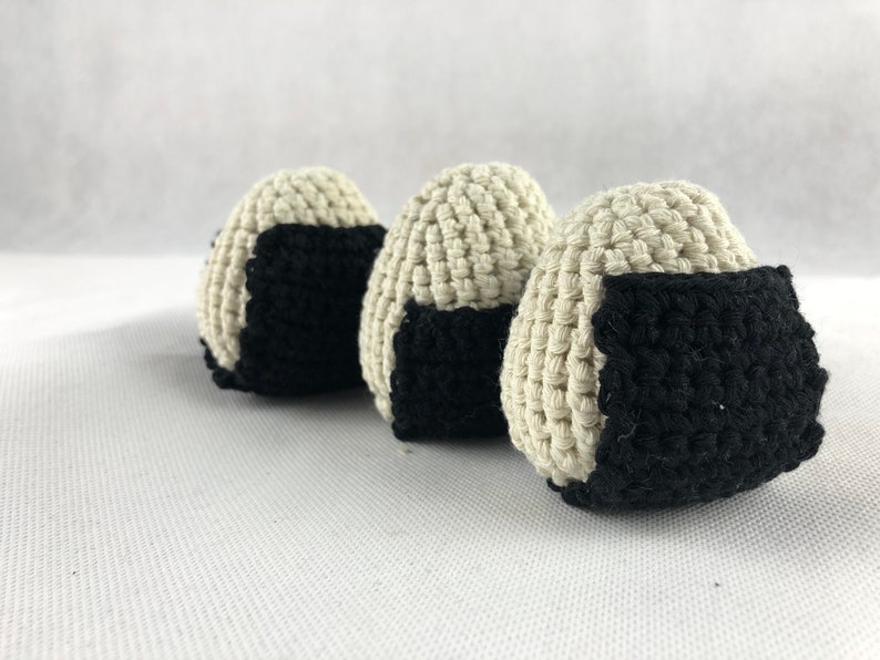 Crochet Onigiri Häkeln Onigiri Rice Ball Amigurumi Rice - Etsy