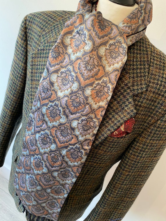 FABULOUS mens indie/mod 1970's gold & silver grey ret… - Gem