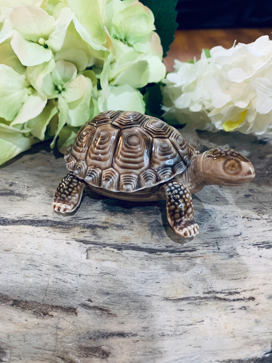 Vintage Wade Porcelain Turtle Trinket Box - Etsy