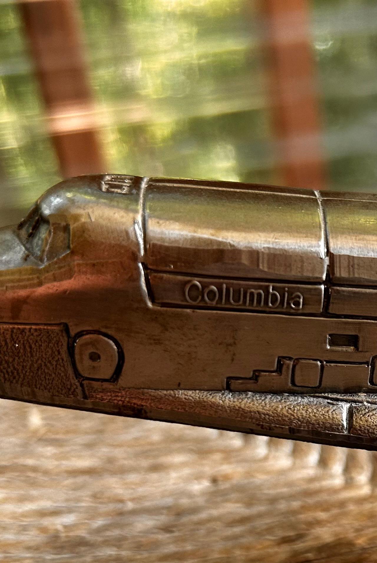 Vintage Metal Columbia Space Shuttle Model Table Lighter in Great ...