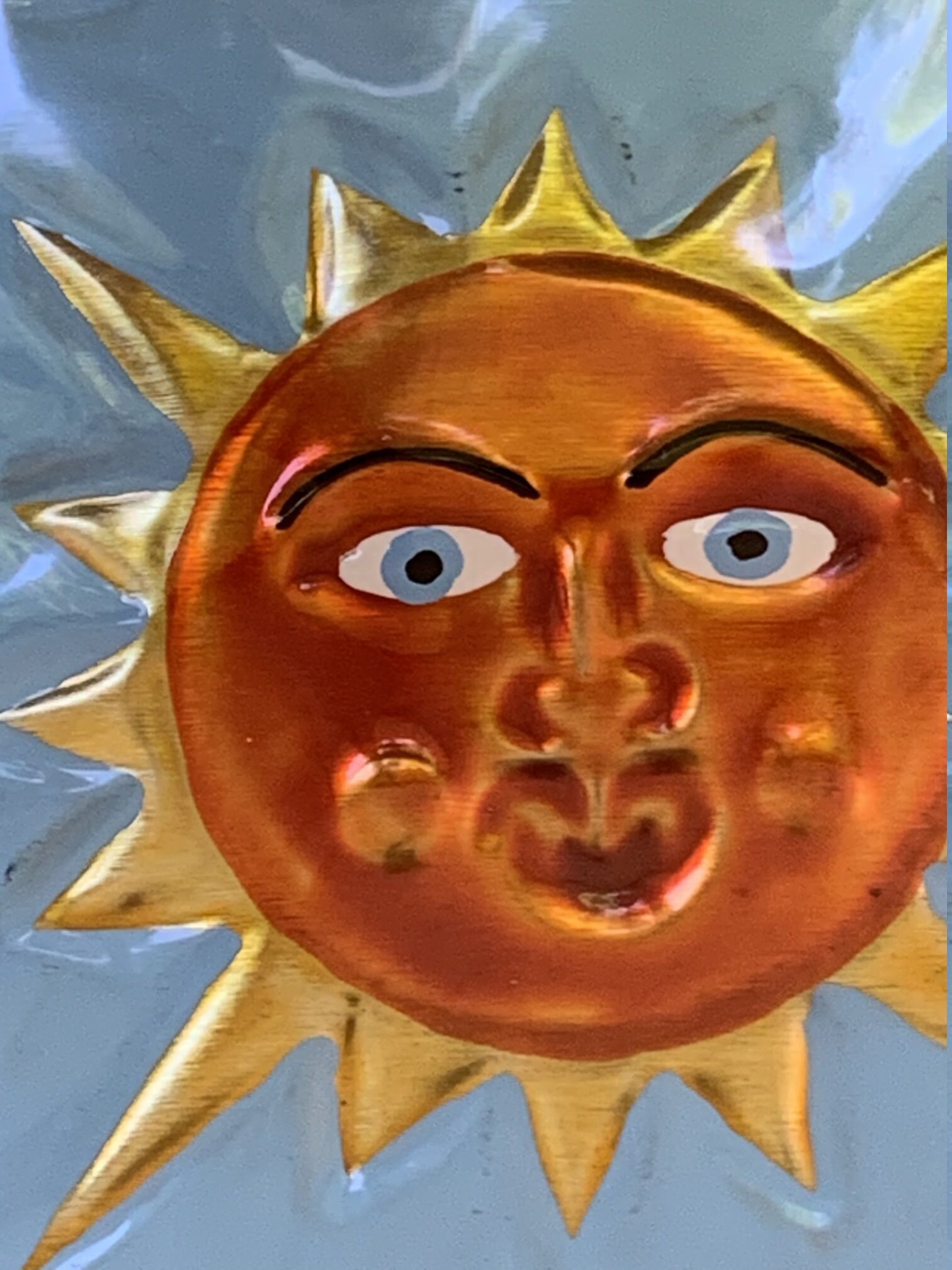 Vintage Tin La Lotería El Sol the Sun Playing Card Decoration Art ...