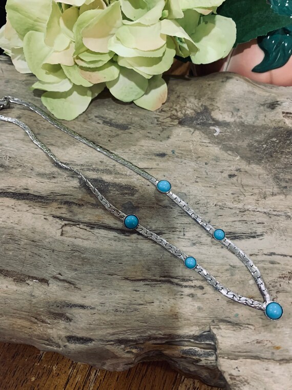 Vintage MCM Sarah Coventry Silver Toned “V” Chain Nec… - Gem