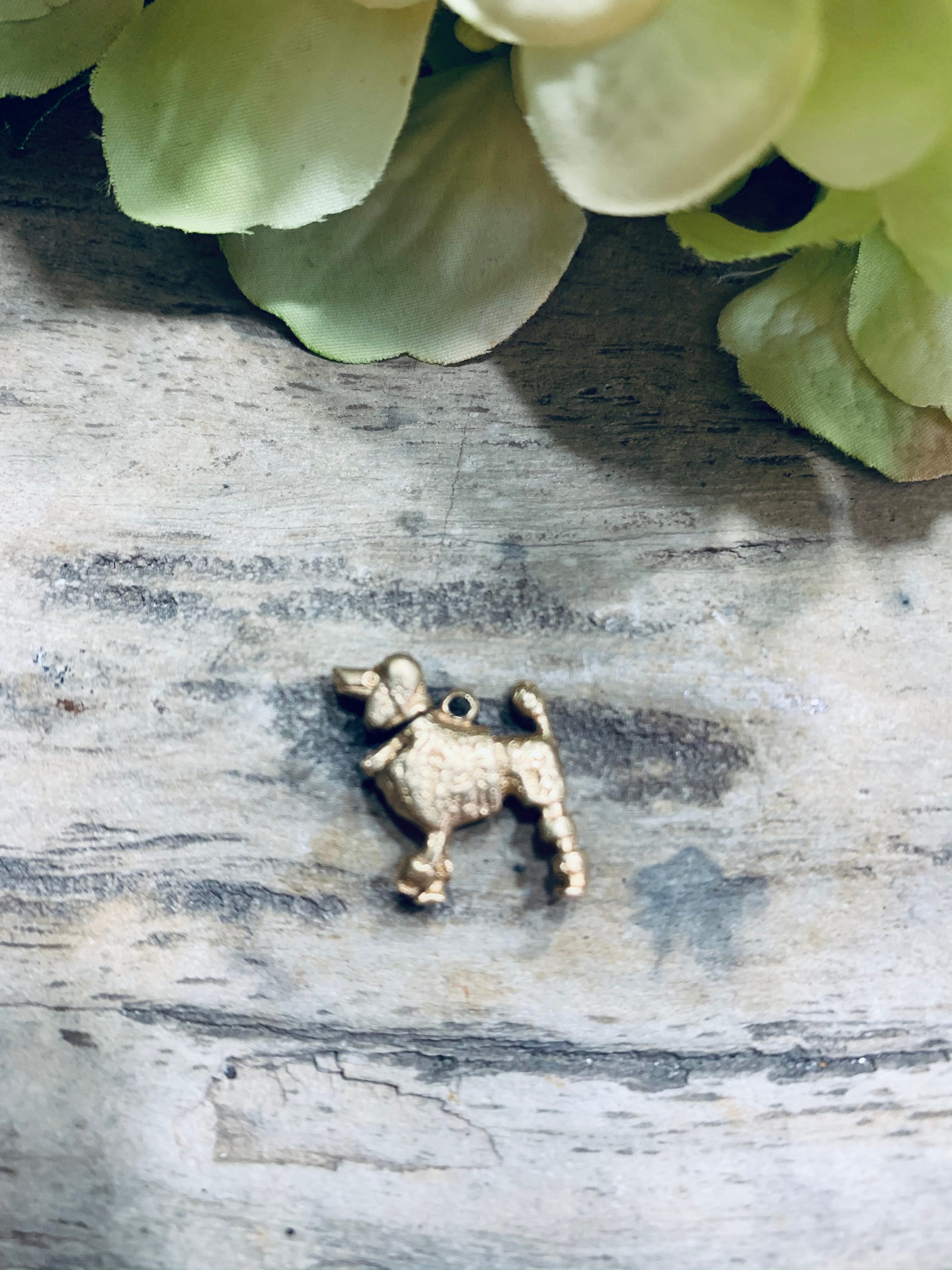 Vintage 14k Y. Gold Articulated Poodle Charm - Etsy