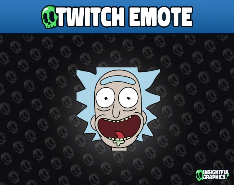 Rick Happy Emote twitch - Etsy UK
