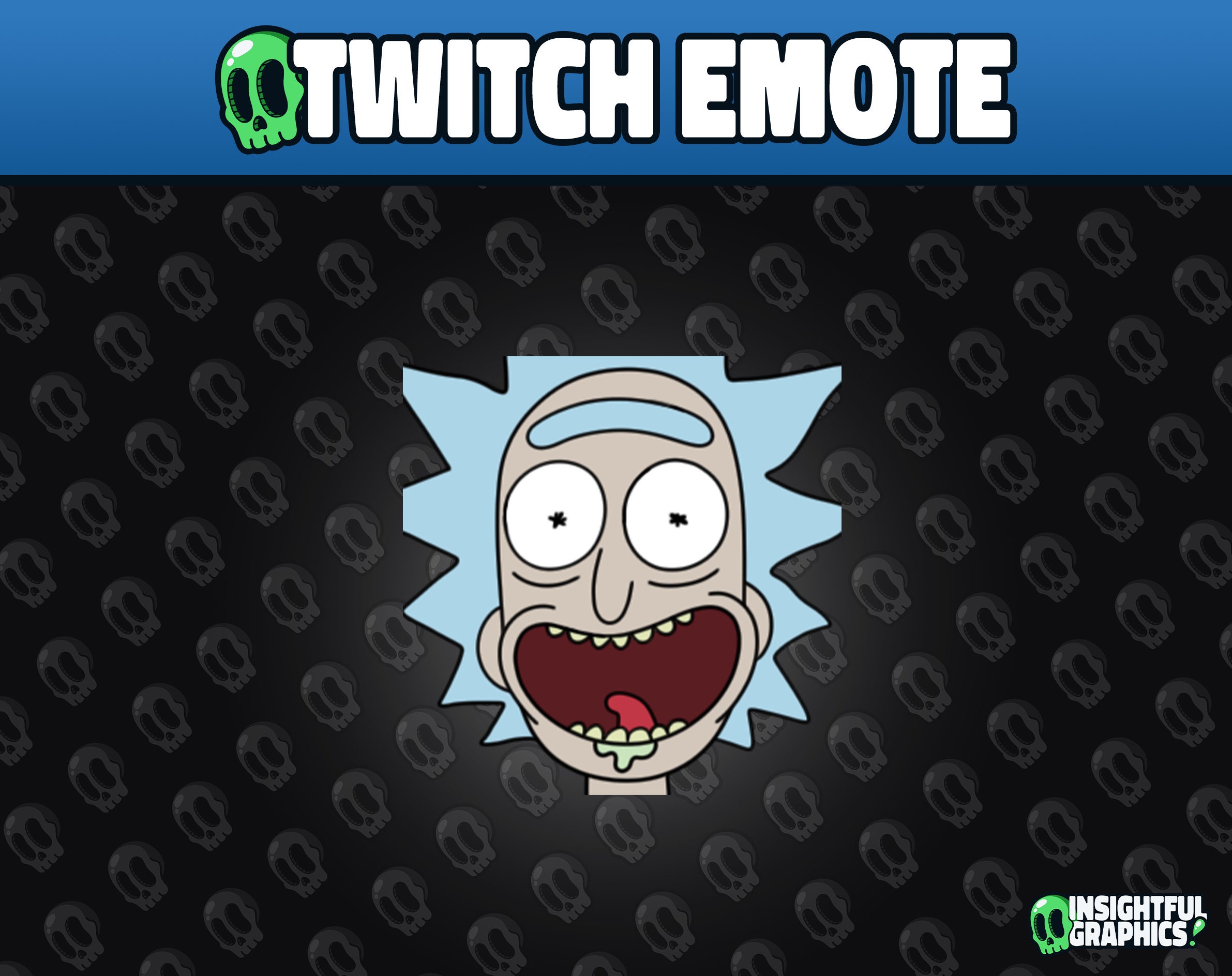 Rick Happy Emote twitch - Etsy UK