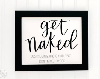 Half Bath Sign - Etsy