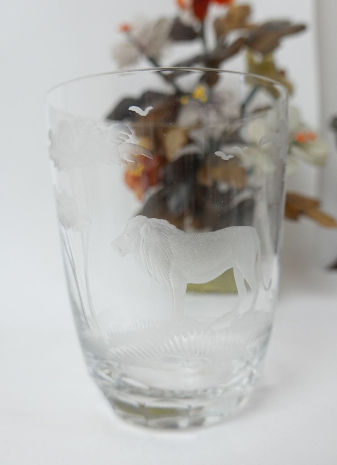 Moser Rowland Ward African Safari 'lion' Glass / Tumbler - Etsy