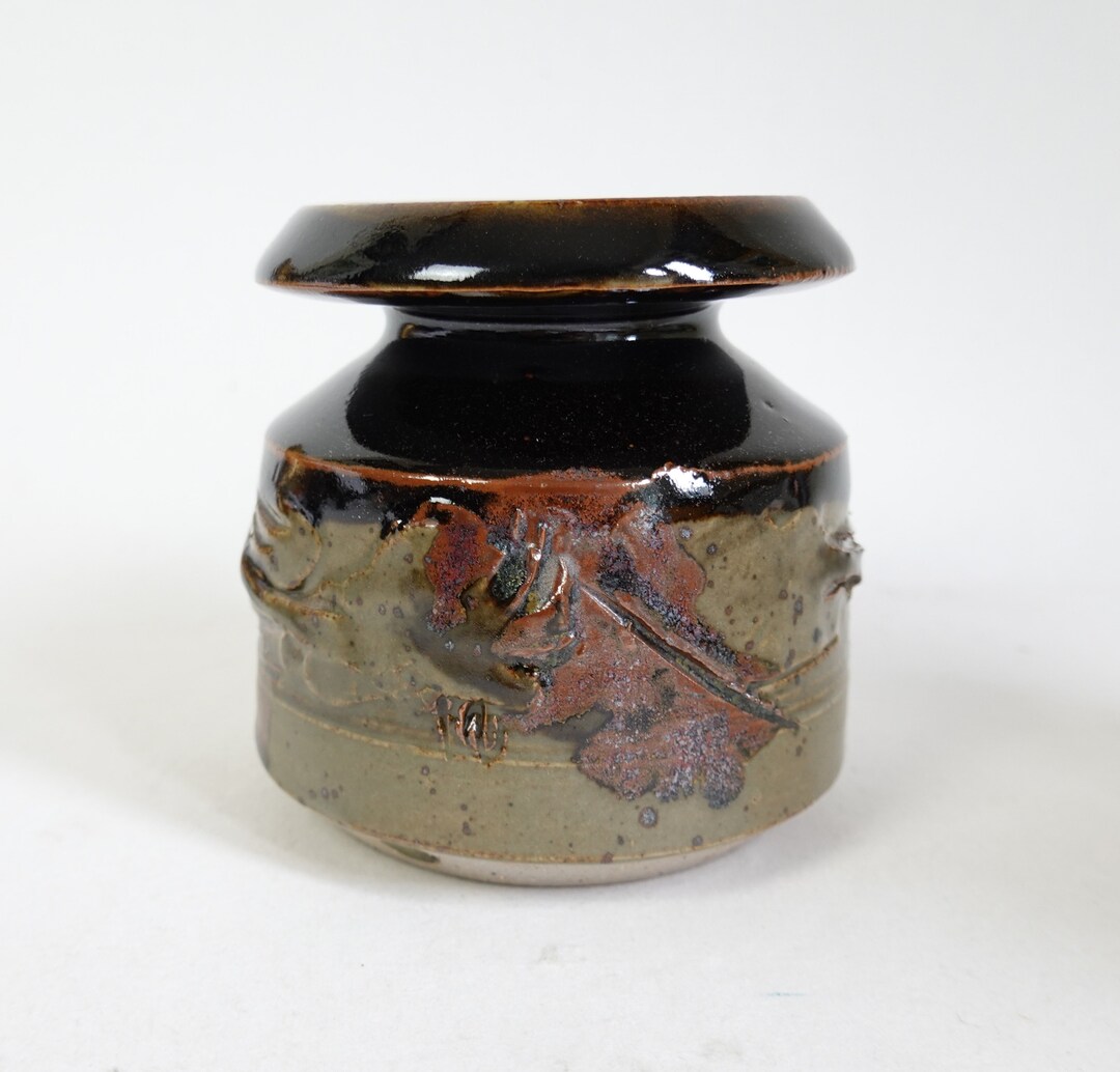 Vintage Studio Pottery Small Squat Vase Signed Ramsay - Etsy