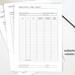 Editable Employee Time Sheet, Clock in & Out Sheet, Time Card, Work Log ...