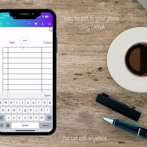 Printable Guest List Template, Printable Event Planner Log Template ...
