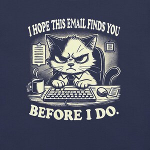 Grumpy Office Cat Unisex T-shirt - Etsy