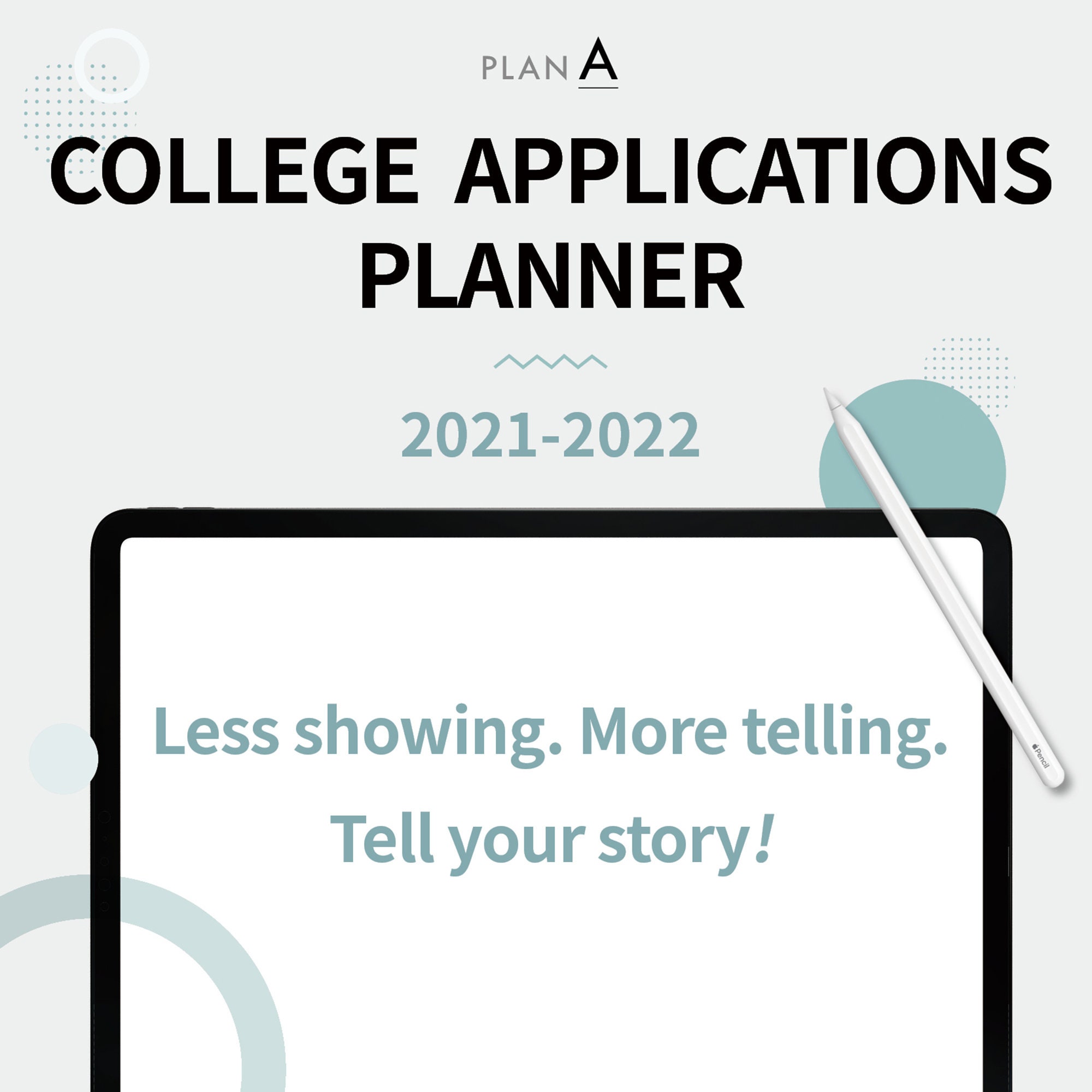COLLEGE APPLICATION PLANNER 2021-2022 revised & Updated Digital Planner ...