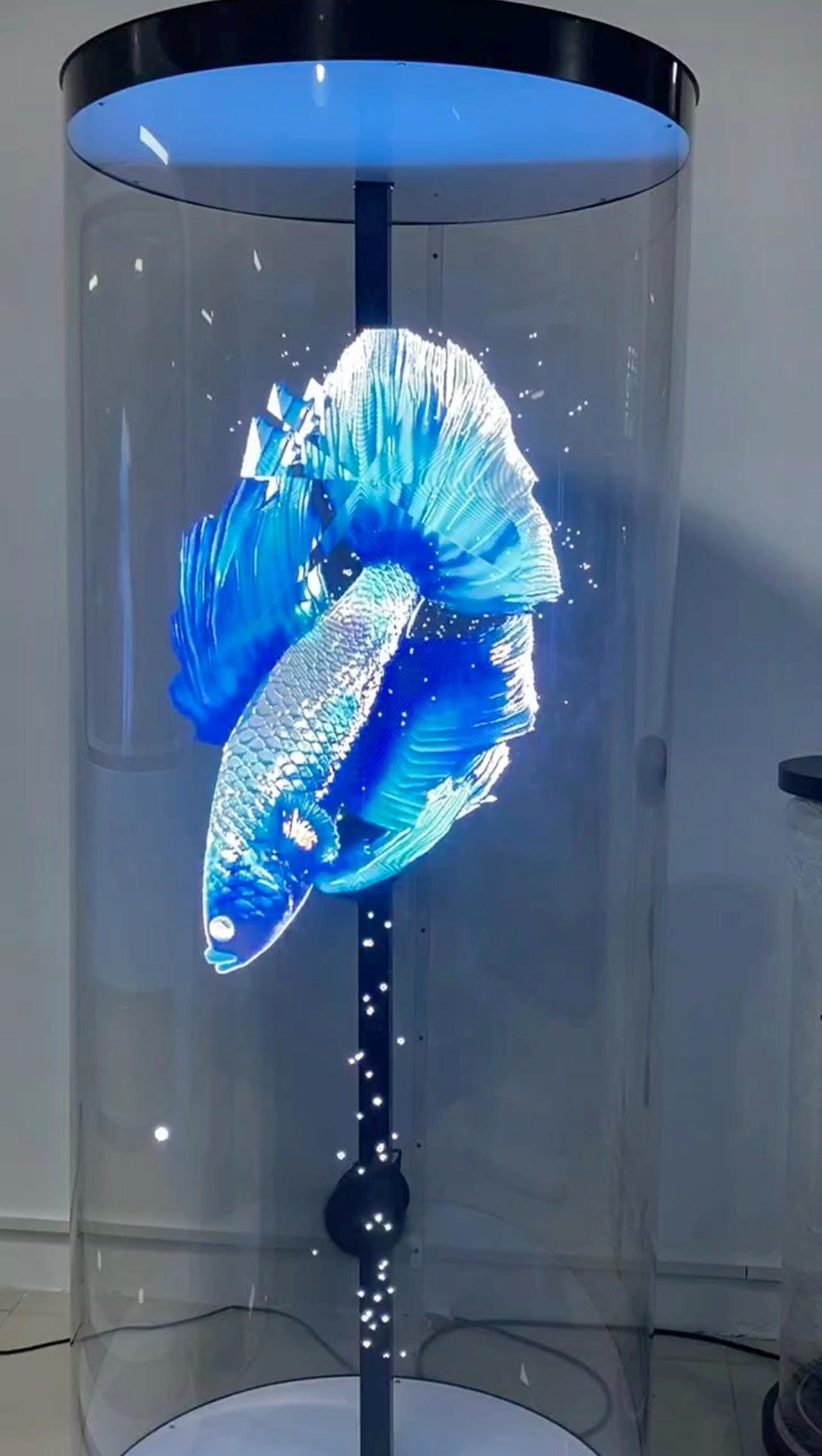 3D Holographic Fan Display Three-piece Hologram Fan Projector for Ads ...