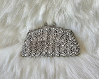 Bridal Wedding Purse, Clutch, Crystal Rhinestone Clutch - Etsy