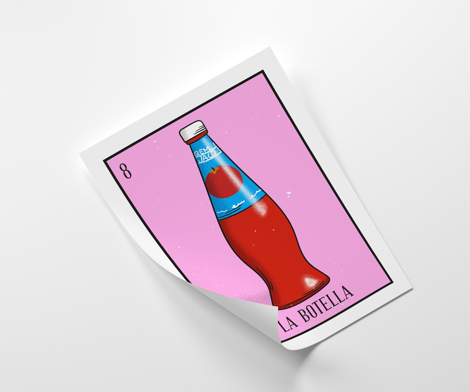 Loteria Poster - La Botella, Mexican Printable Artwork *DIGITAL ...