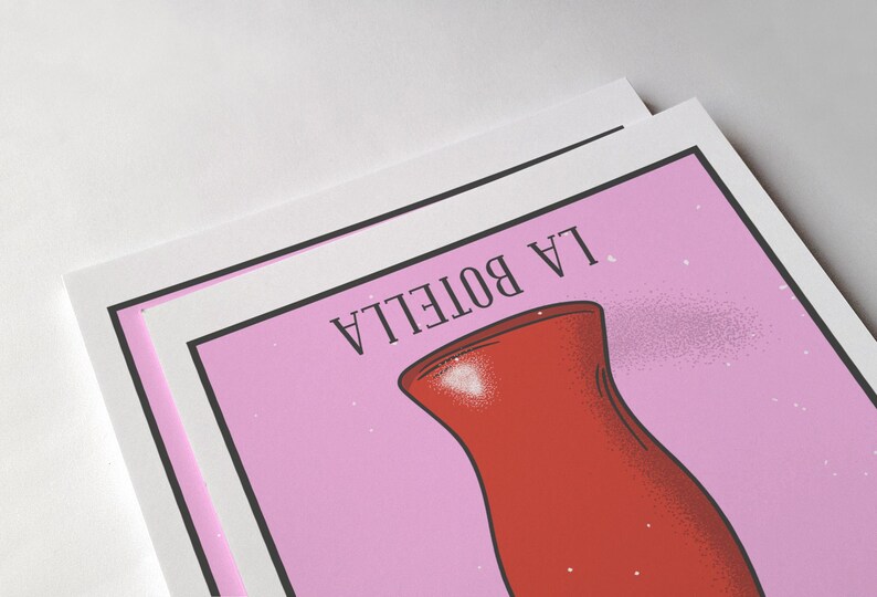 La Botella | Loteria Wall Art | Modern Mexican Print | Giclée Fine Art ...