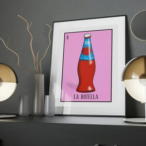 Loteria Poster - La Botella, Mexican Printable Artwork *DIGITAL ...